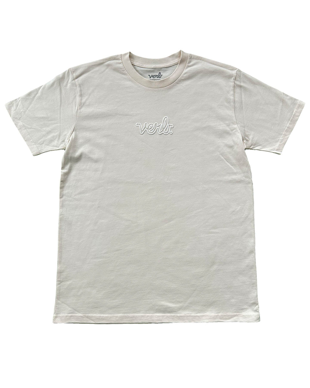 PUFFED LOGO T-SHIRT CREAM – Verb.